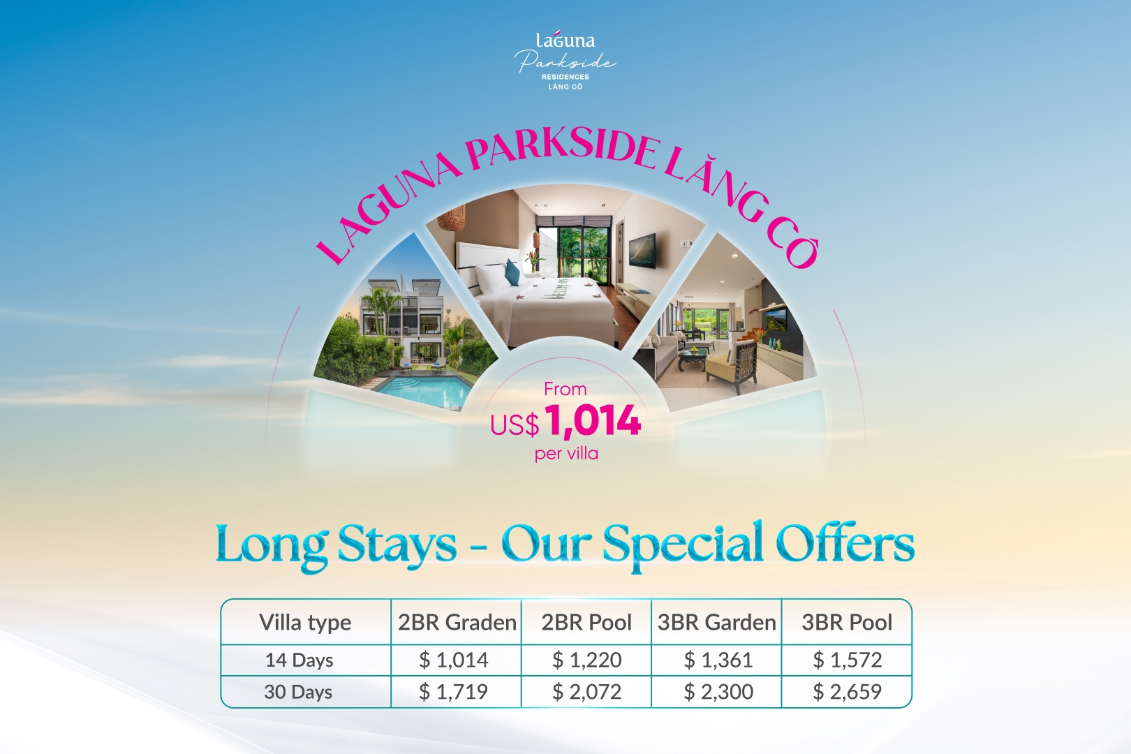 Long Stay Package at Laguna Parkside Lăng Cô